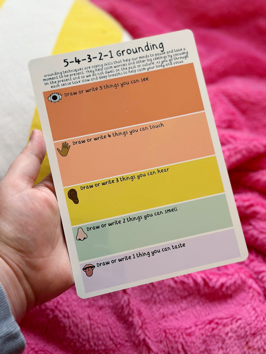 5-4-3-2-1 grounding technique board – Abel and The Label