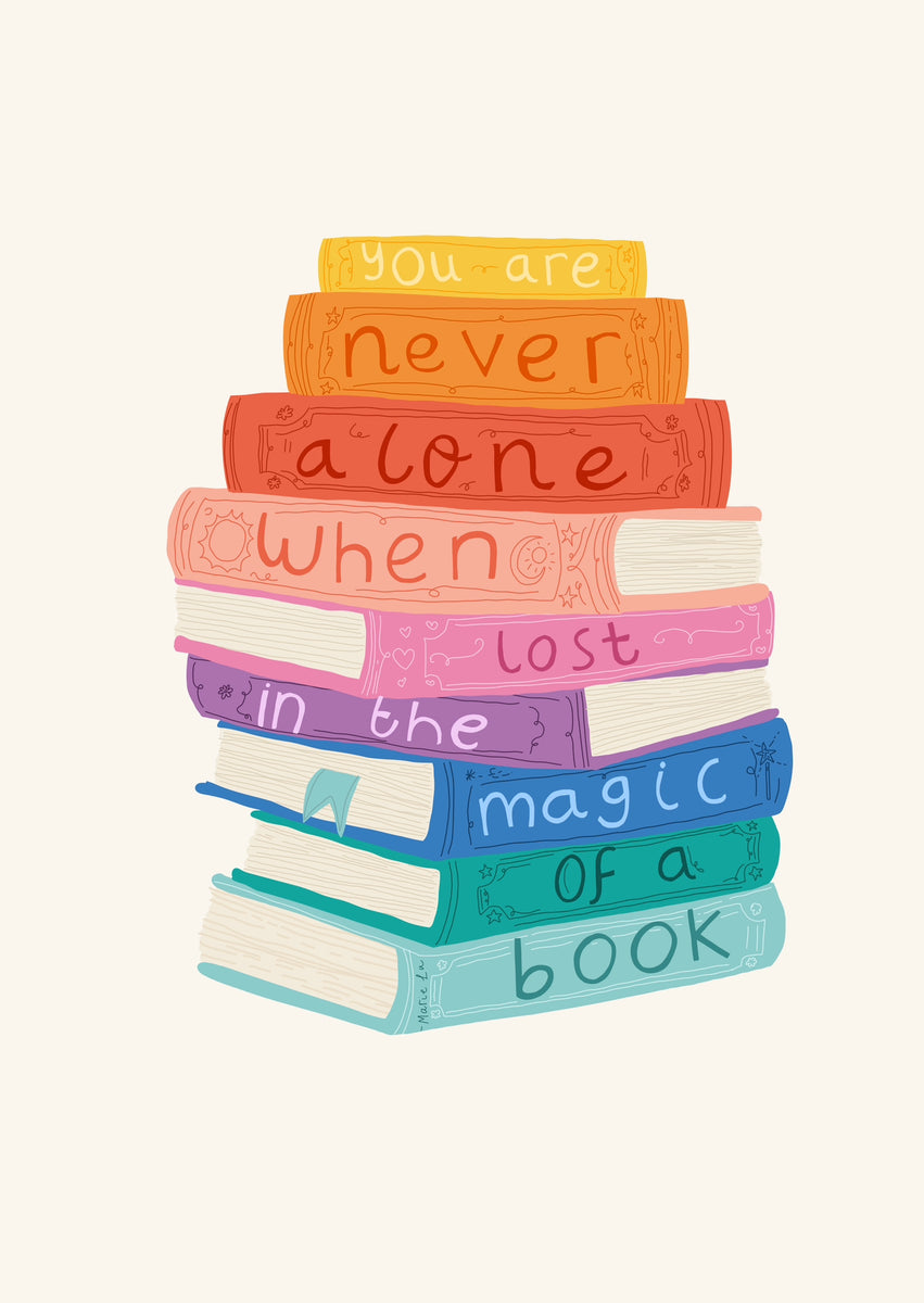 You Are Never Alone Book Art Print – Abel and The Label