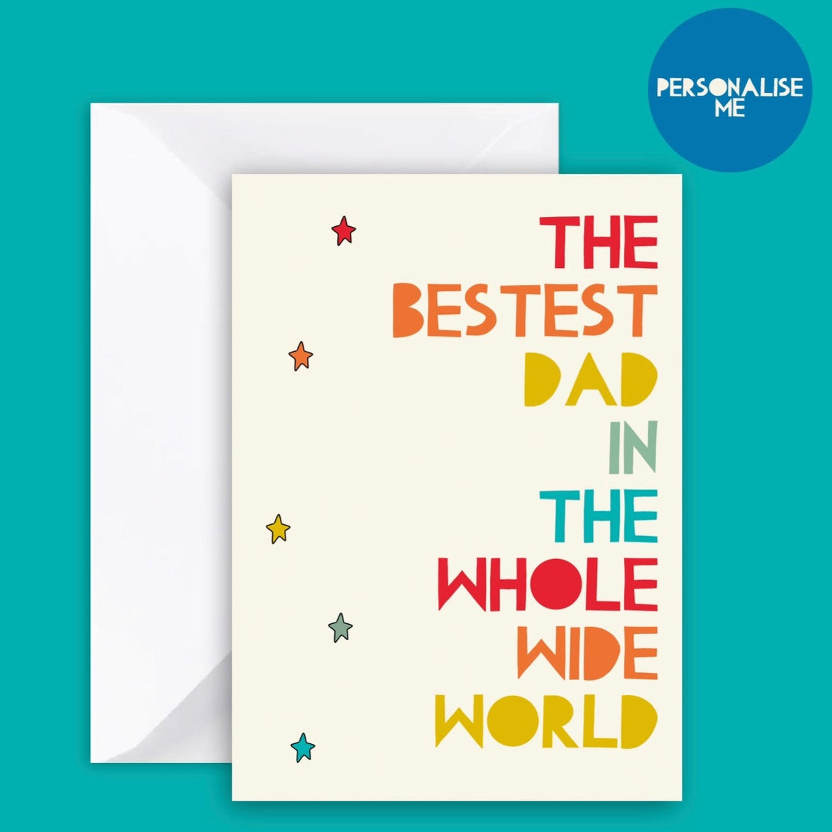 Personalised Best In The World Fathers Day Card – Abel and The Label